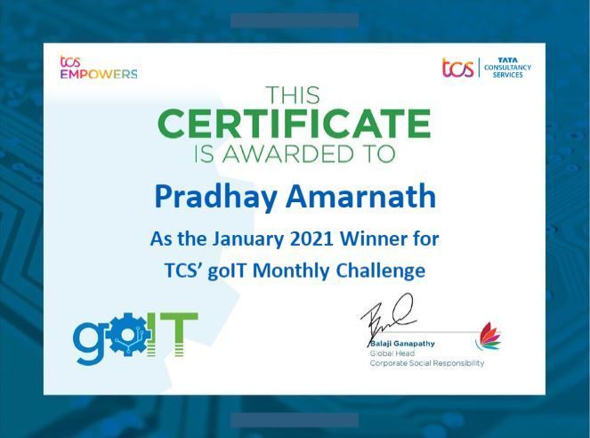 Winner of TCS goIT digital innovation challenge - News - St. Olave's ...